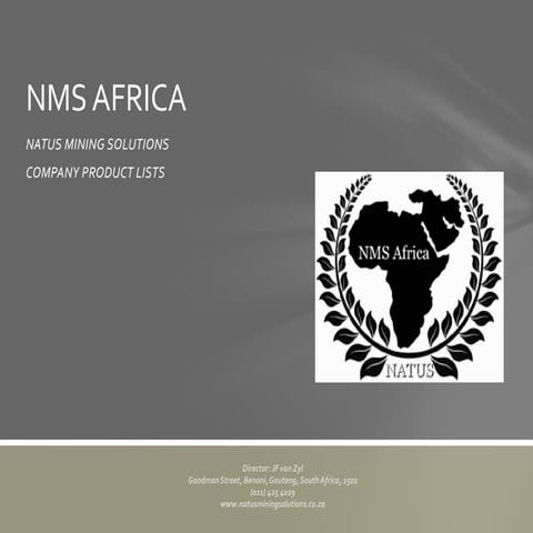Natus Mining Solutions (NMS) Short Version | PPT