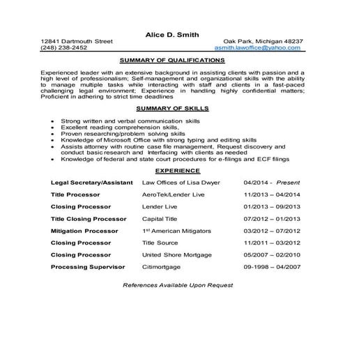 ALICE SMITH RESUME JUNE | DOCX