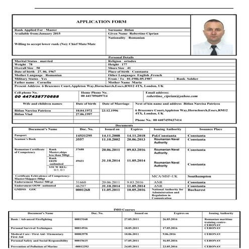 Application form Robertino Bitlan2 - Copy (2) | DOC