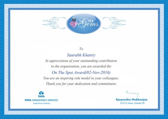 On The Spot Award | PDF