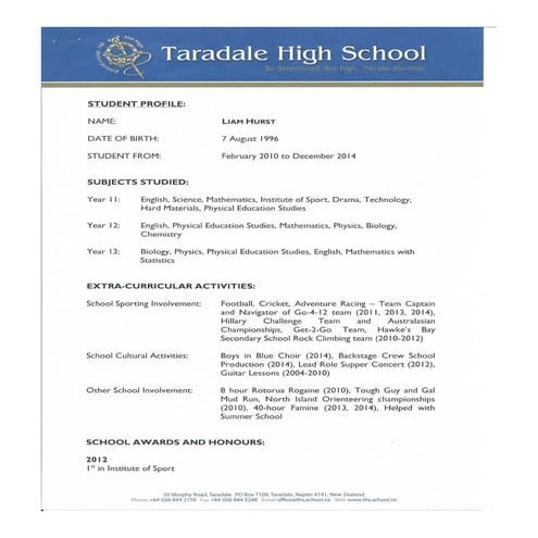 School Profile | PDF