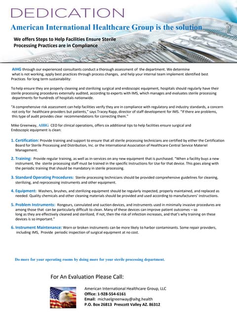 Care and Maintenance of Surgical Instruments | PDF