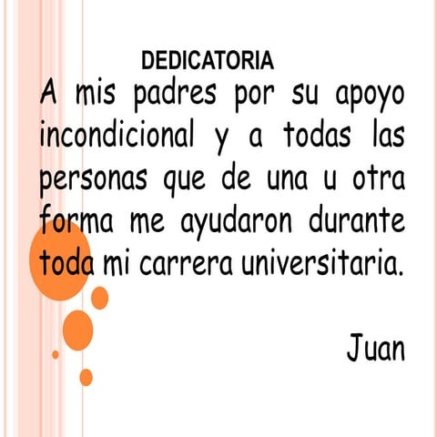 Dedicatoria | PPTX