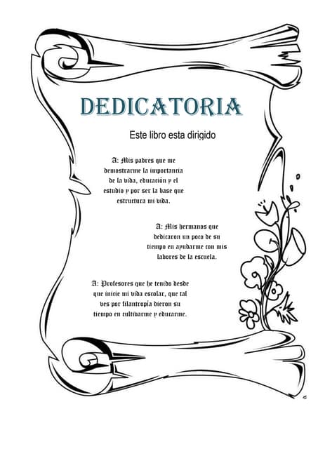 Dedicatorias | PPT