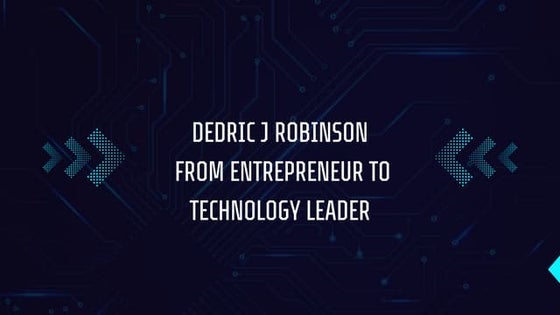 Dedric Joseph Robinson, Business producer