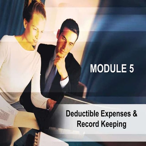 Deductible expenses & record keeping | PPTX