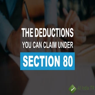 Tax deductions under section 80C and 80G | PPT