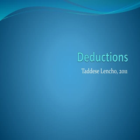General deduction formulas.ppt