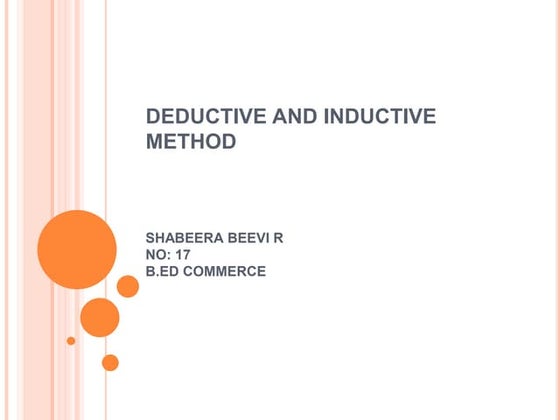 Deductive method | PPT