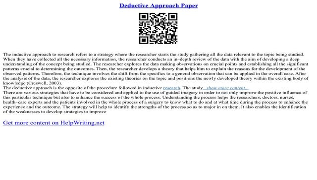 Advantages And Disadvantages Of Deductive Method PPT Advantages And Disadvantages Of Deductive Method PPT
