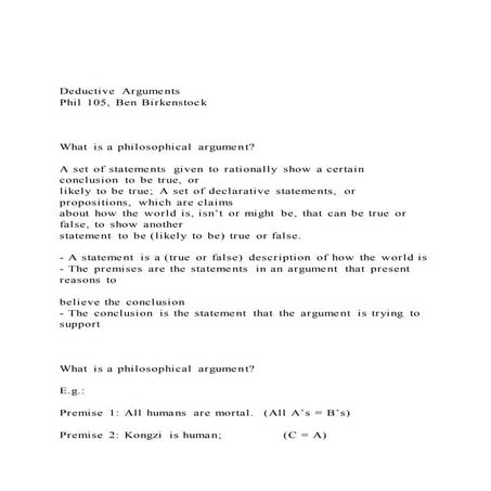 Logic Philosophy Sound and unsound argument | PPTX