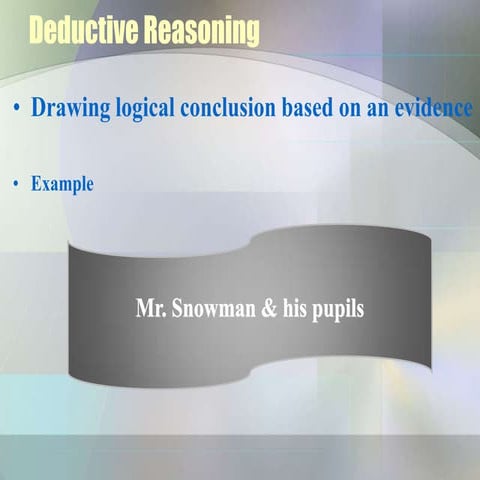 Deductive reasoning | PPSX | Science