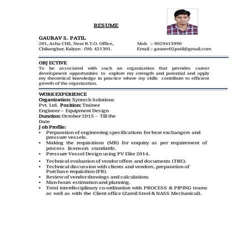 Gaurav Patil - Static Engineer (2) | PDF