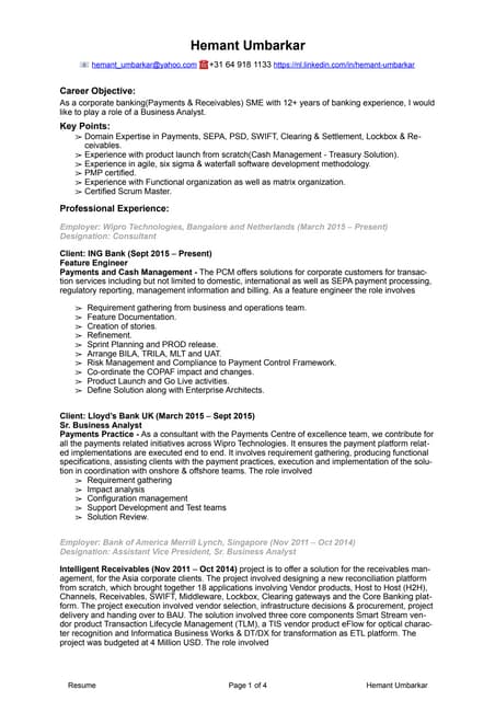 160929 SS CV in WB and ADB Format | PDF