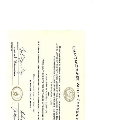 Associate in Applied Science degree from CVCC | PPT