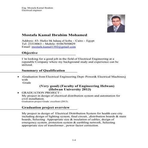 mostafa kamal-cv | PDF