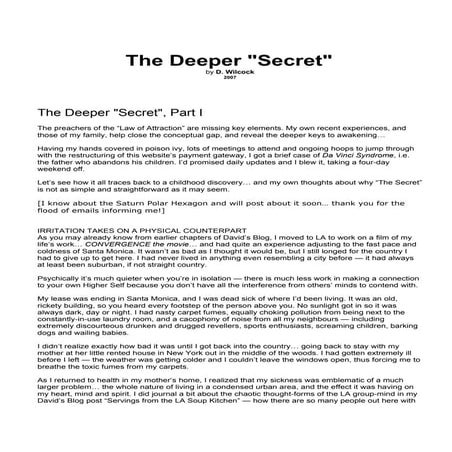 Deepest Secret | PDF