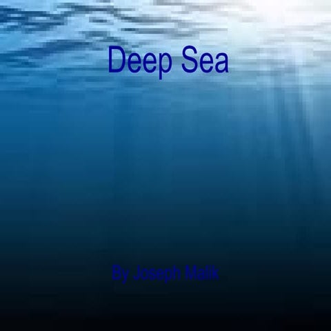 Deep Ocean Environment