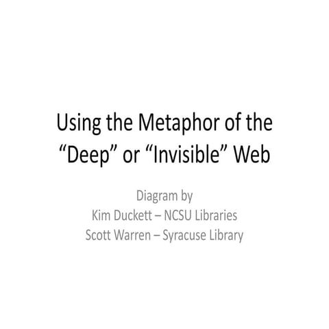 Deep Web Diagram | PPTX