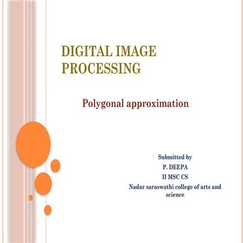 Digital Image processing, Computer Science | PPT