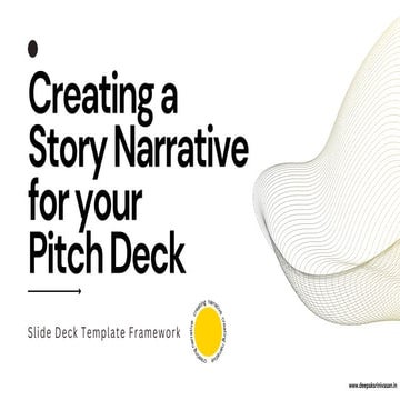 Creating a Story Narrative for Your Pitch Deck | PDF