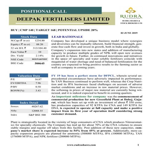Deepak fertilizers ltd | PDF