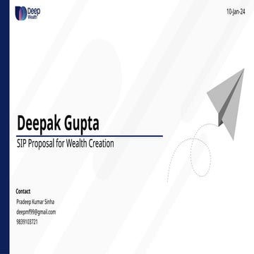sample mutual fund portfolio for an equity investor | PPTX