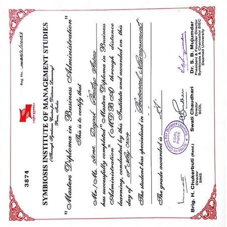 Masters diploma in business administration | PDF