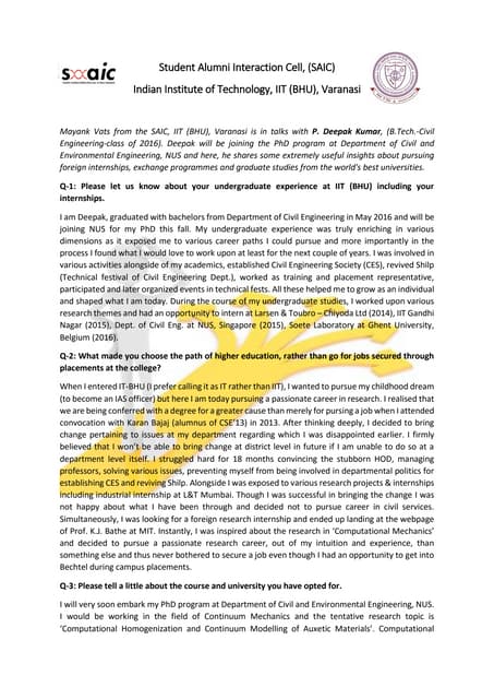 recommendation letter - prof. G Sivakumar, H.O.D. cfdvs, IIT BOMBAY | PDF