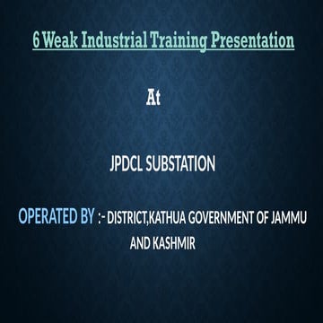 Deepak kumar PPT.pptx for industrial training | PPTX