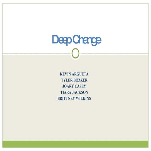Deep Change | PPT