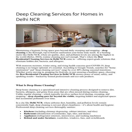 Deep Cleaning Services for Homes in Delhi NCR.pdf