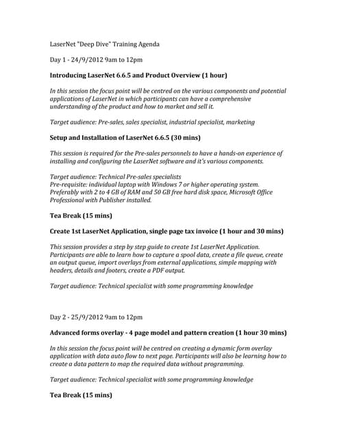 Laser Net Overview 2pg | PDF