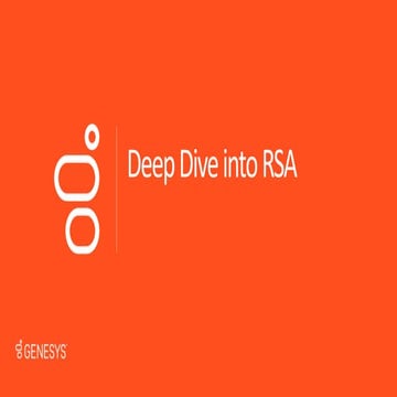 Deep dive into rsa | PPT