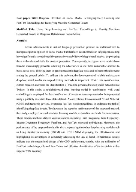Deepfake Detection on Social Media Leveraging Deep Learning and ... Deepfake Detection on Social Media Leveraging Deep Learning and ...