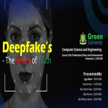 Deepfakes and the Collapse of Truth Online | PPTX