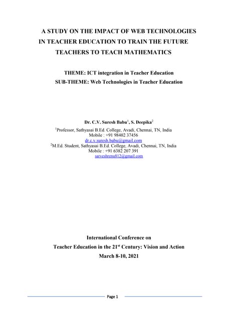 Use Of Ict In Teaching And Learning Pdf Internet Computing
