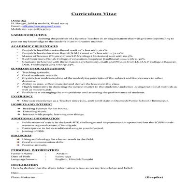 Deepika resume | DOCX