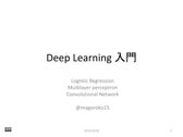 PythonによるDeep Learningの実装 | PPT