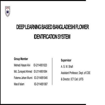 Deep Learning - Based Bangladeshi Flower Identification System.pptx