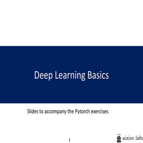 Deep Learning Through Pytorch Exercises Ppt 