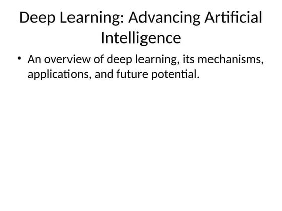 Deep Learning Architecture Of Deep Learning Ppt