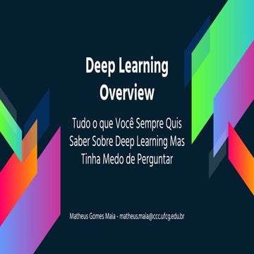 Deep learning overview | PPT