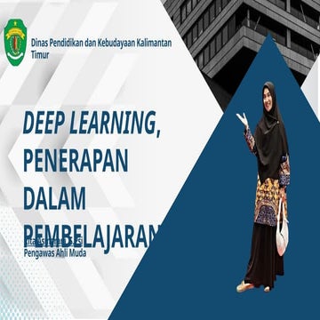 Penerapan pendekatan deep learning dalam pembelajaran | PPTX