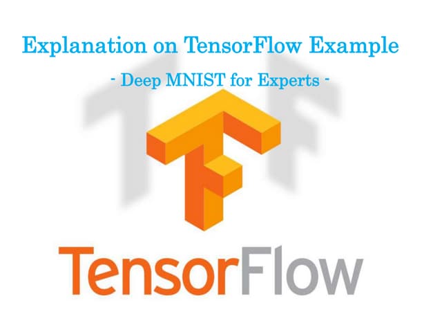 Explanation On Tensorflow Example Deep Mnist For Expert Ppt