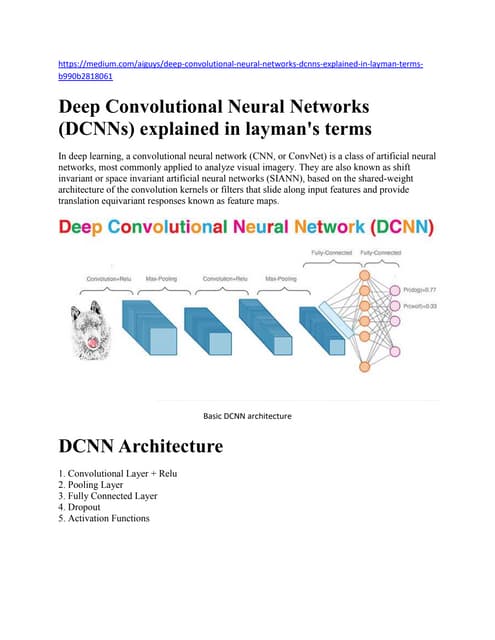 Convolutional Neural Network and Its Applications | PPTX