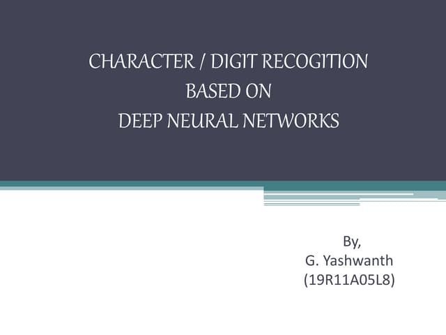 Deep Neural Networks Pptx