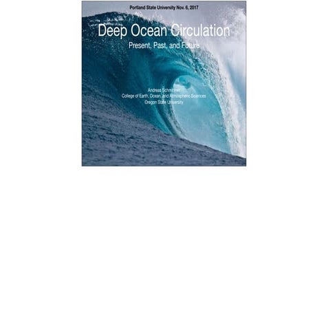 Deep Ocean Circulation (with presenter notes) | PDF