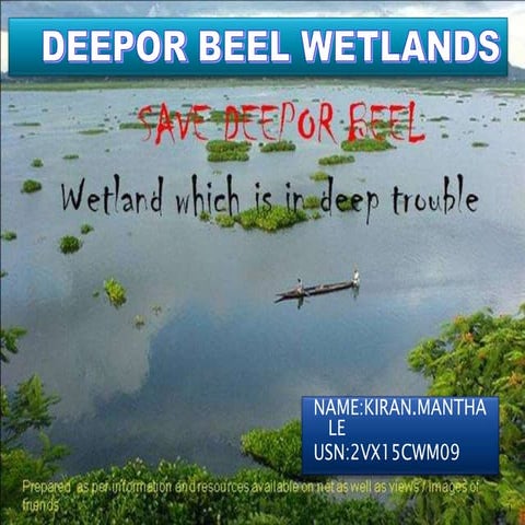 Deepor beel | PPTX | Zoos & Aquariums | Attractions