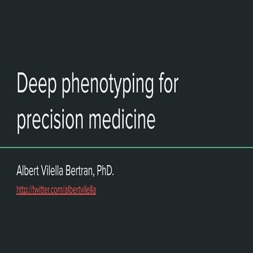 Deep phenotyping for precision medicine | PDF